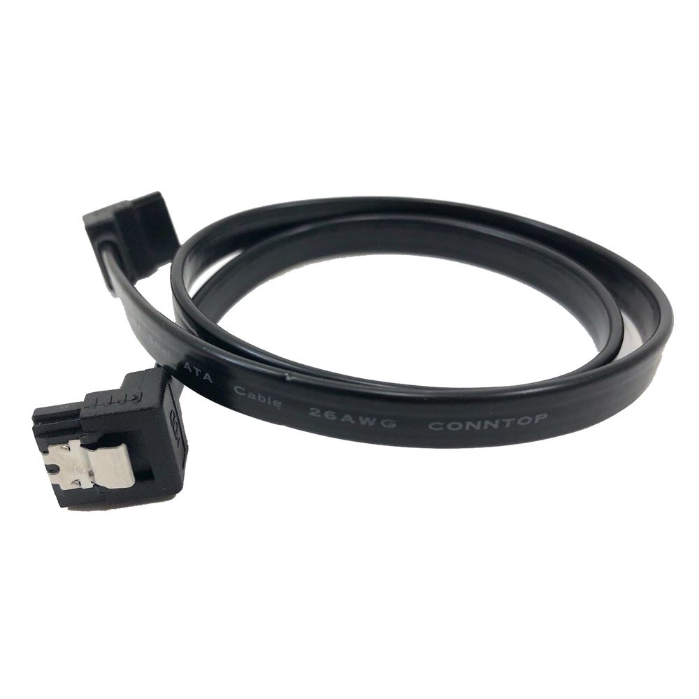 Micro Connectors 7-Pin SATA Right Angle Male to 7-Pin SATA Right Angle ...