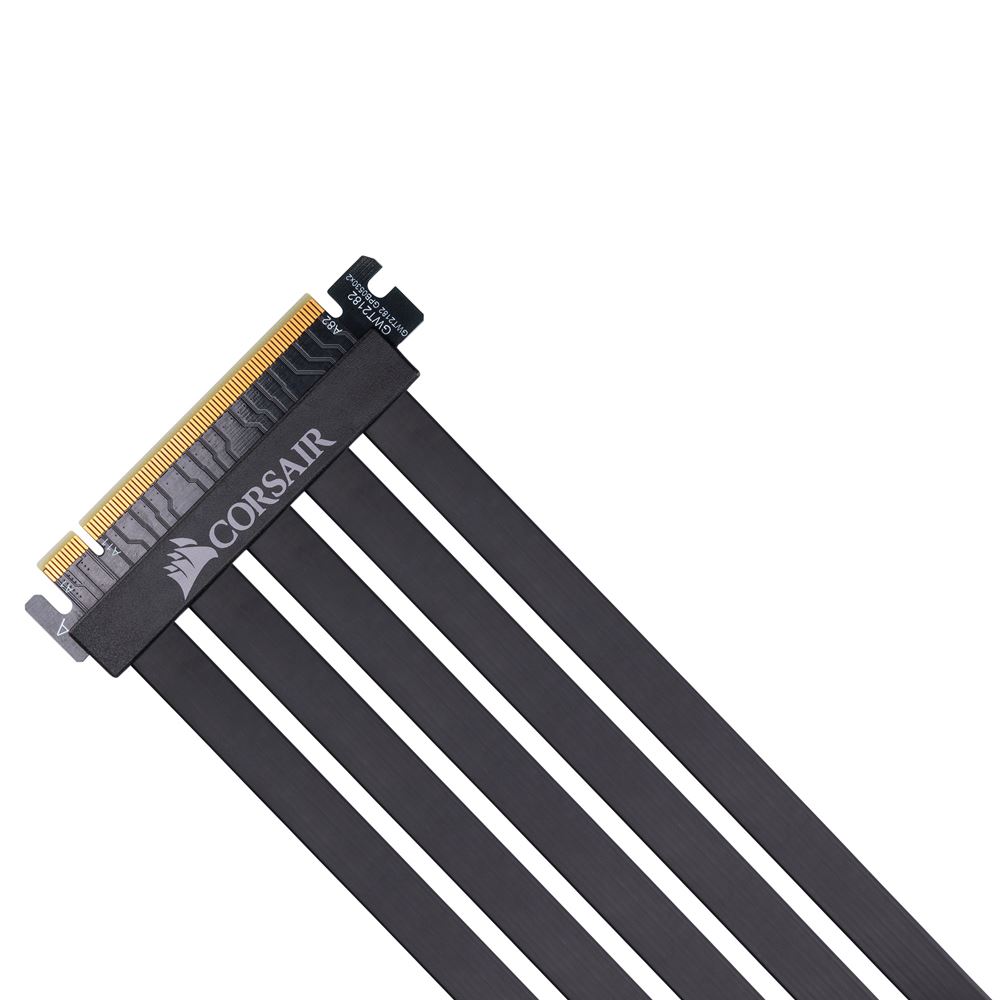 Corsair Premium PCIe x16 3.0 Extension Riser Cable 300mm - Black ...