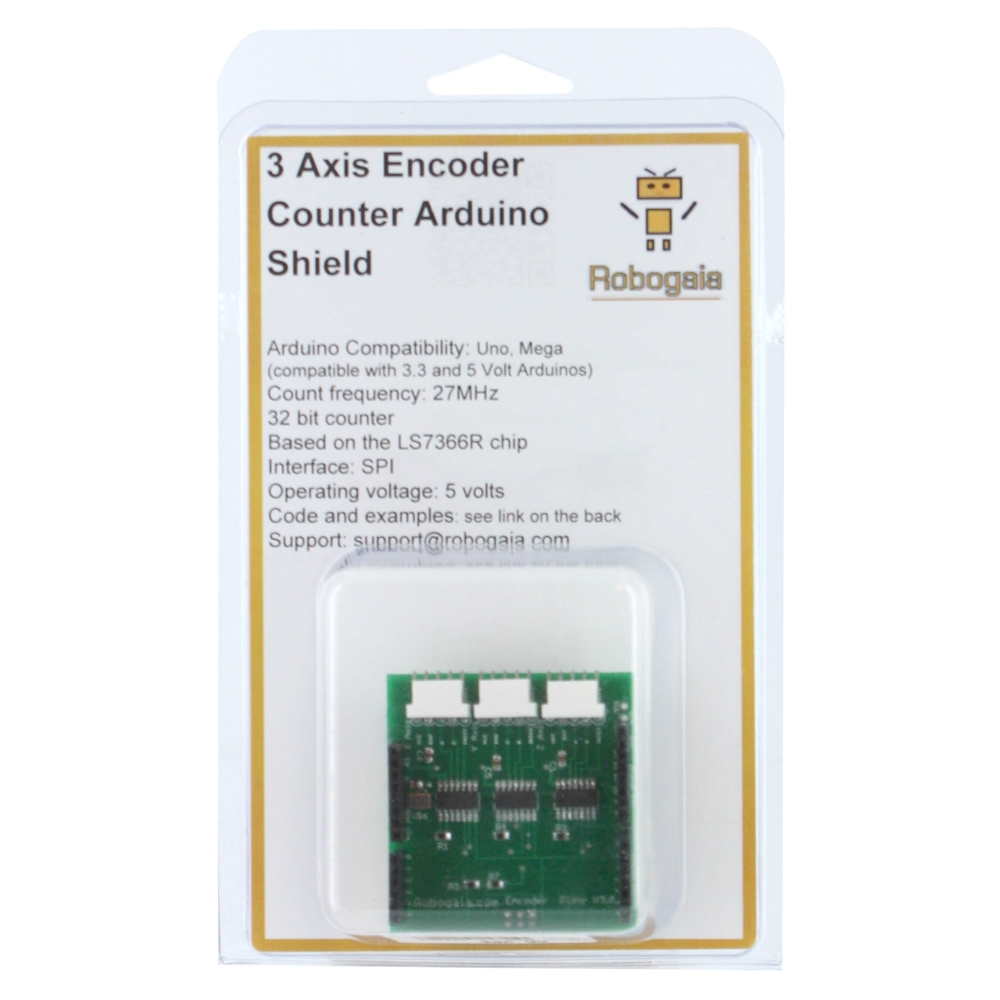 Micro Center - 3 Axis Encoder Counter Arduino Shield