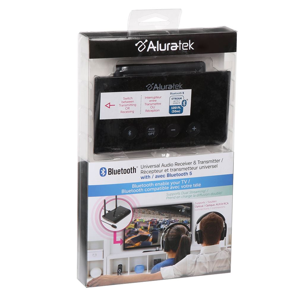Aluratek Universal Bluetooth Optical Audio Receiver and Transmitter ...
