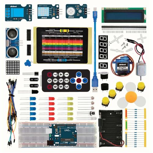 Arduino Starter Kit With 15 Sensors - Portable All-in-One Board With 21 Lessons For Beginners ...