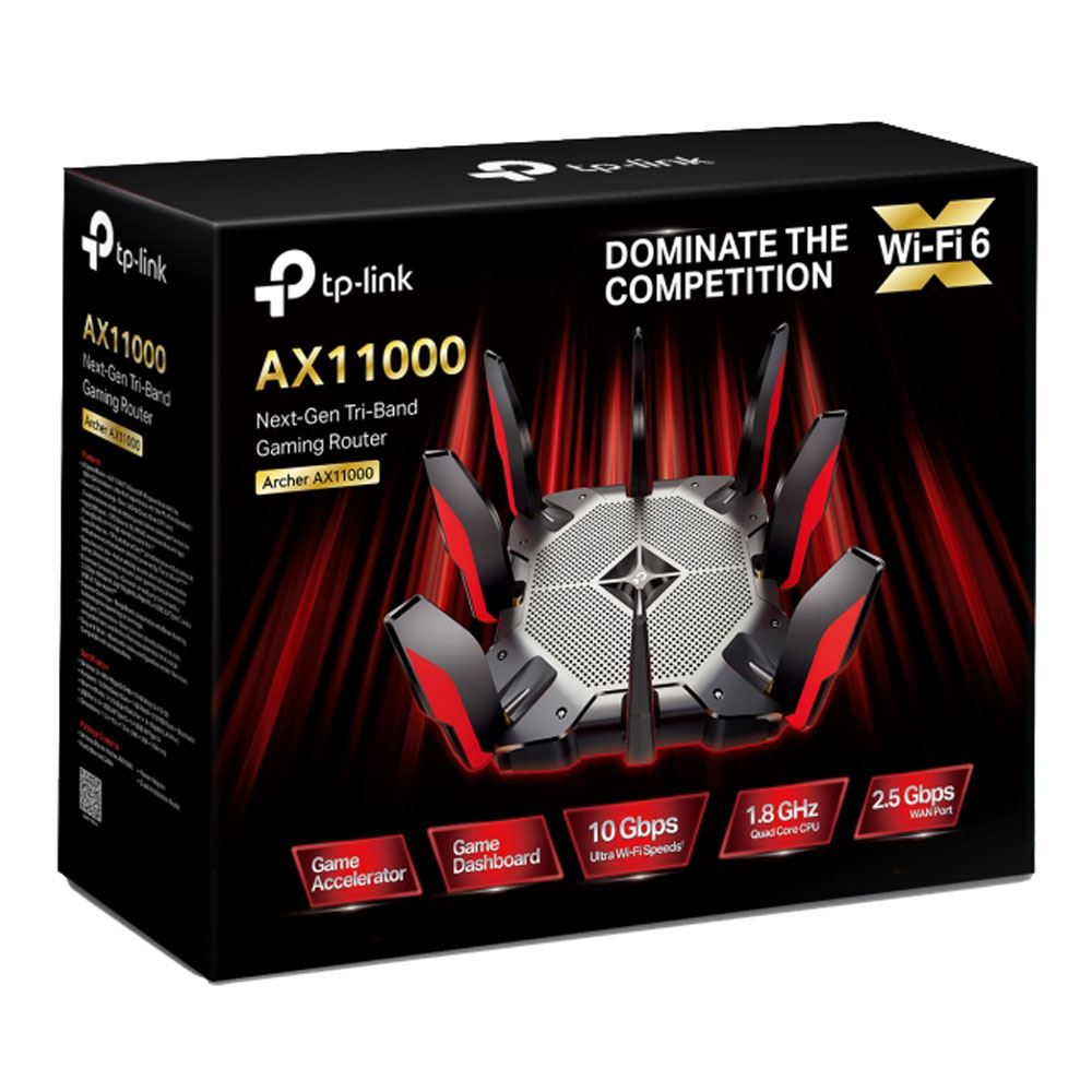 TP-LINK Archer AX11000 Wi-Fi 6 Tri-Band Gigabit Gaming Router; MU-MIMO ...