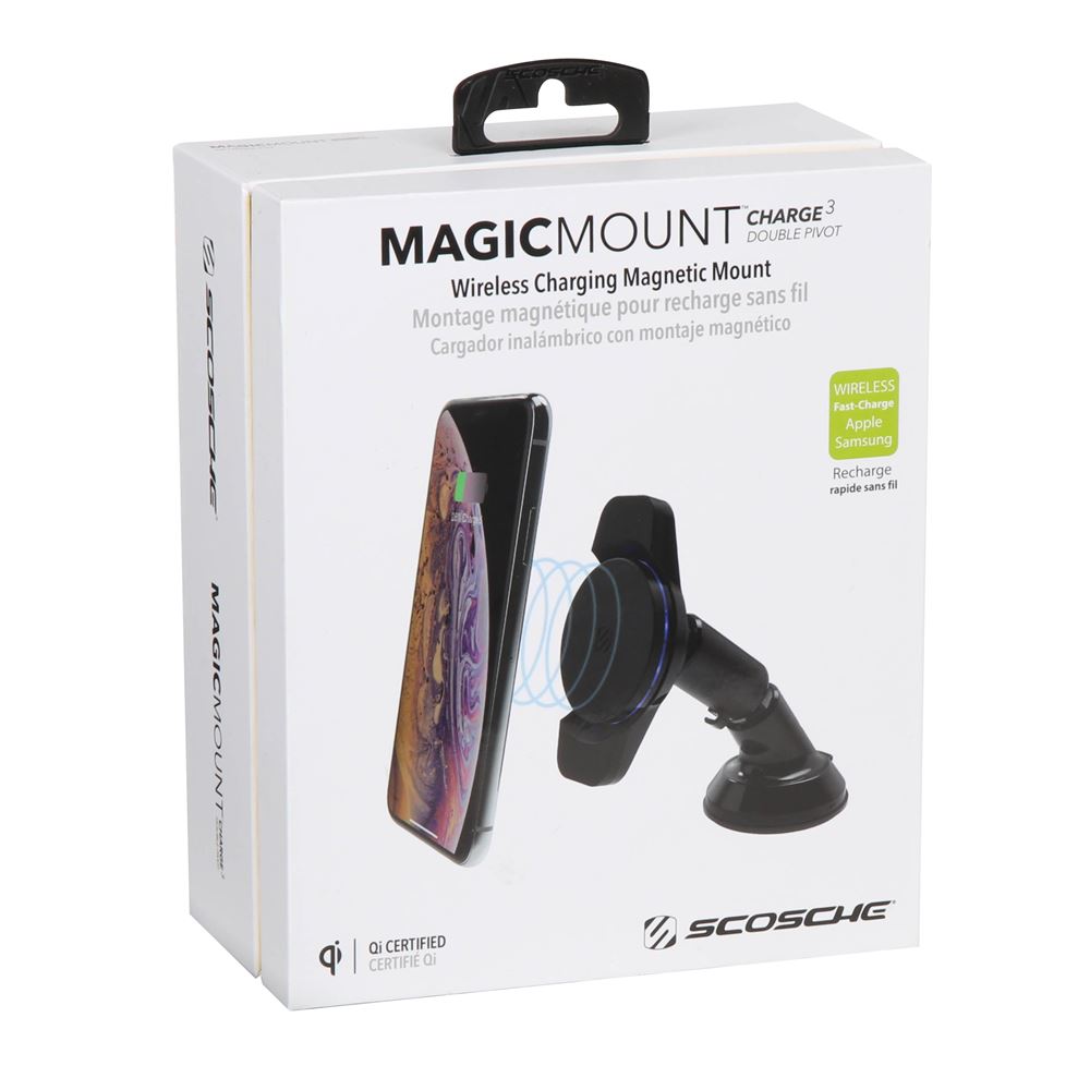 Micro Center - Scosche Industries MagicMount Charge3 Qi Wireless ...