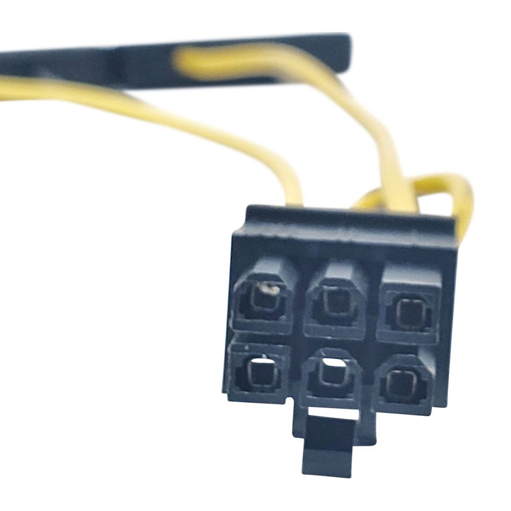 Micro Connectors 6-Pin PCIe Female to Dual 15-Pin SATA Male Power Cable ...