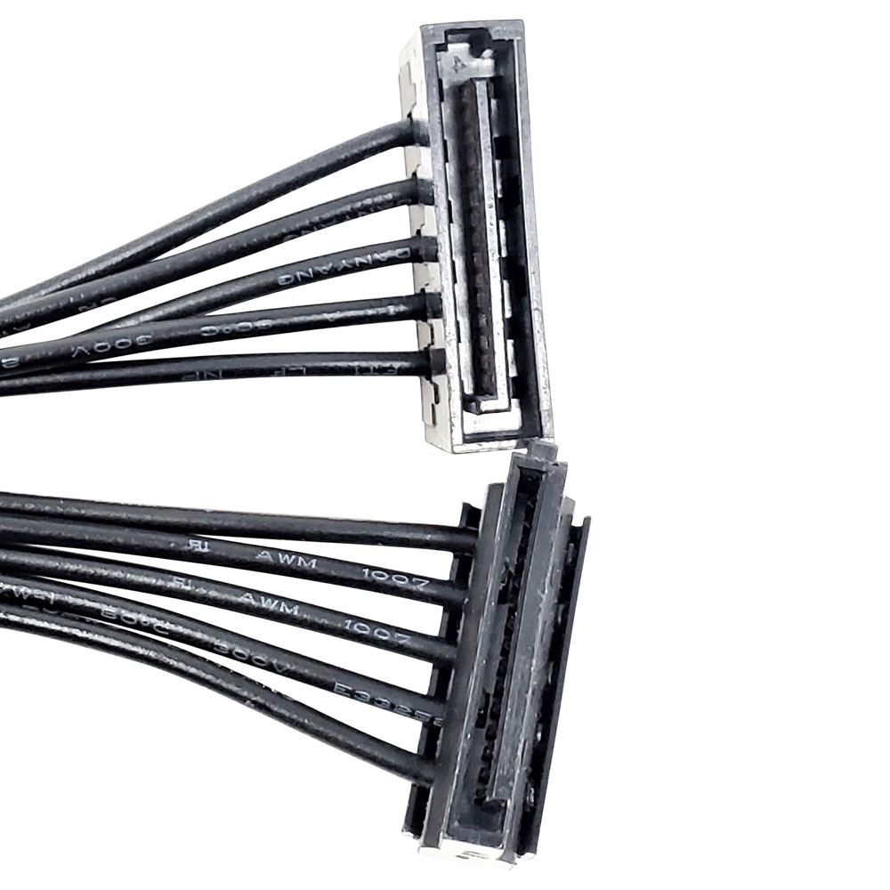 Micro Connectors 15-pin SATA Male to 15-pin SATA Female 1 to 4 Power ...
