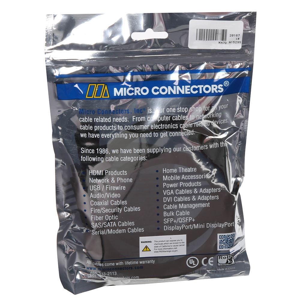 Micro Connectors High Speed 4K Micro HDMI to HDMI Cable w/Ethernet 2 ...