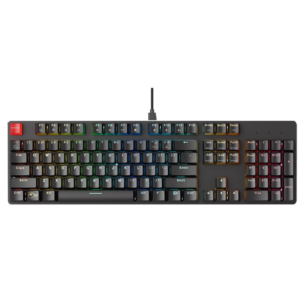 Glorious GMMK Full Size RGB Mechanical Gaming Keyboard - Gateron Brown ...