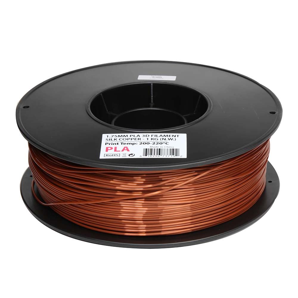 Inland 1.75mm Copper Silk PLA 3D Printer Filament - 1kg Spool (2.2 lbs ...
