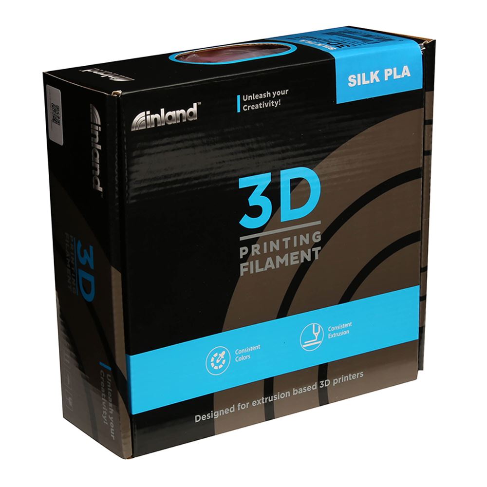Inland 1.75mm PLA Silk 3D Printer Filament 1.0 kg (2.2 lbs.) Spool ...