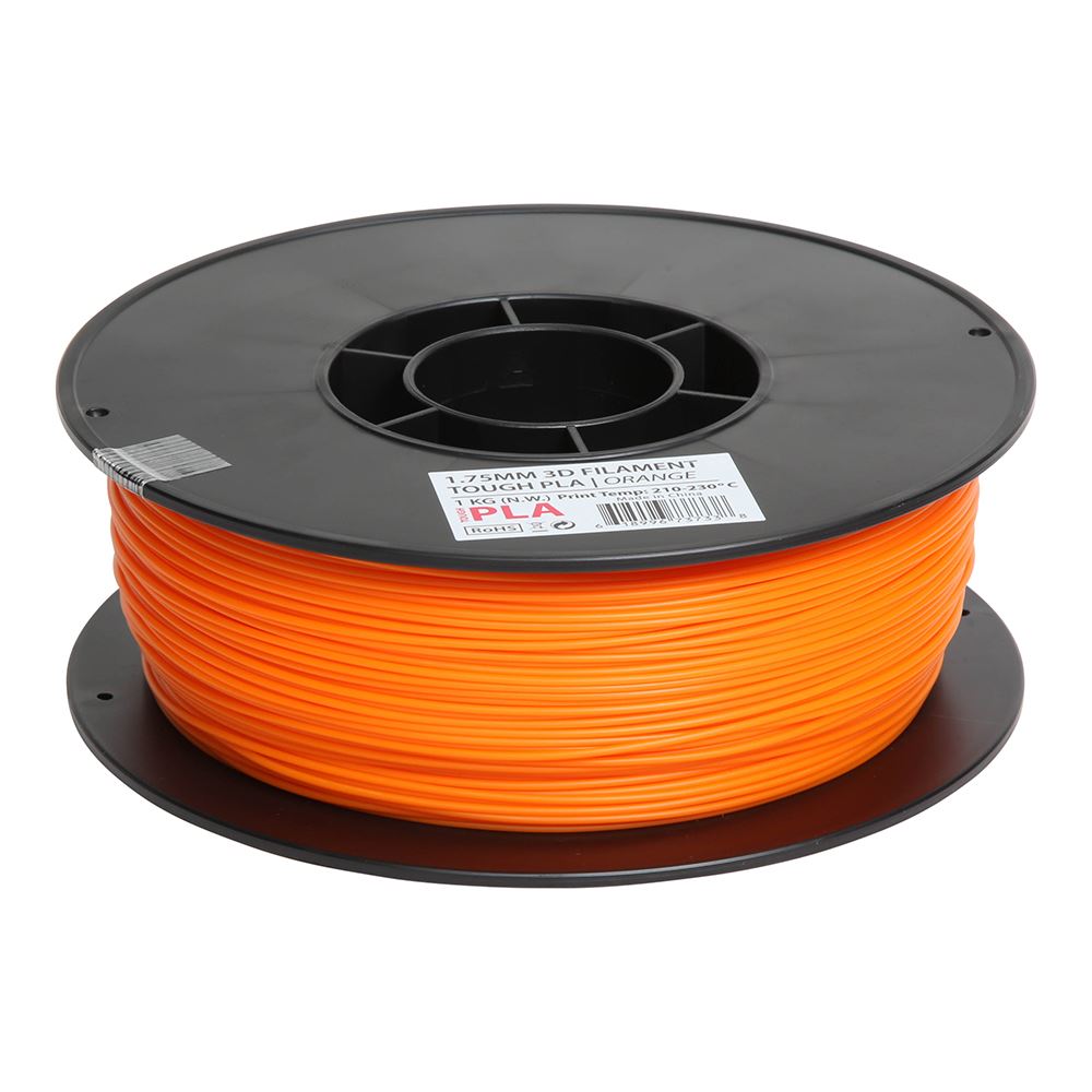 Inland 1.75mm Orange Tough PLA 3D Printer Filament - 1kg Spool (2.2 lbs ...
