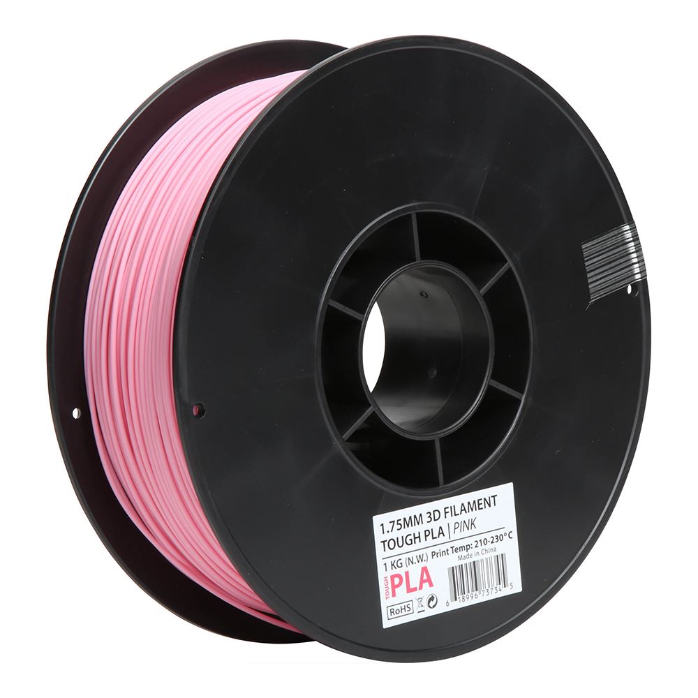 Inland 1.75mm Pink Tough PLA 3D Printer Filament - 1kg Spool (2.2 lbs ...