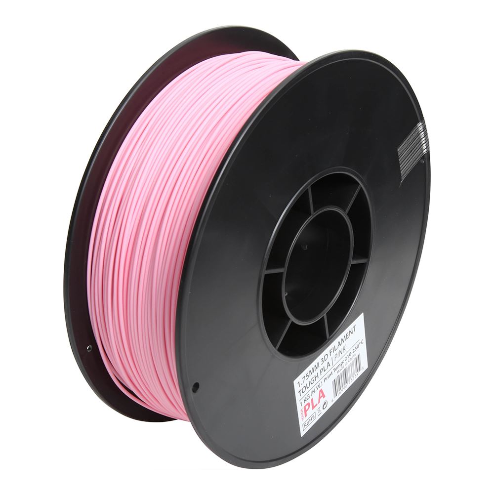 Inland 1.75mm Pink Tough PLA 3D Printer Filament - 1kg Spool (2.2 lbs ...