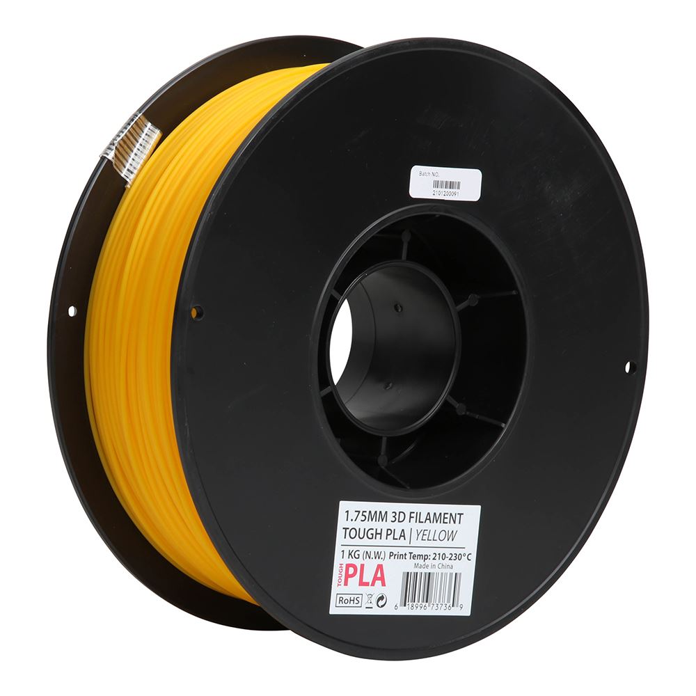 Inland 1.75mm Yellow Tough PLA 3D Printer Filament - 1kg Spool (2.2 lbs ...