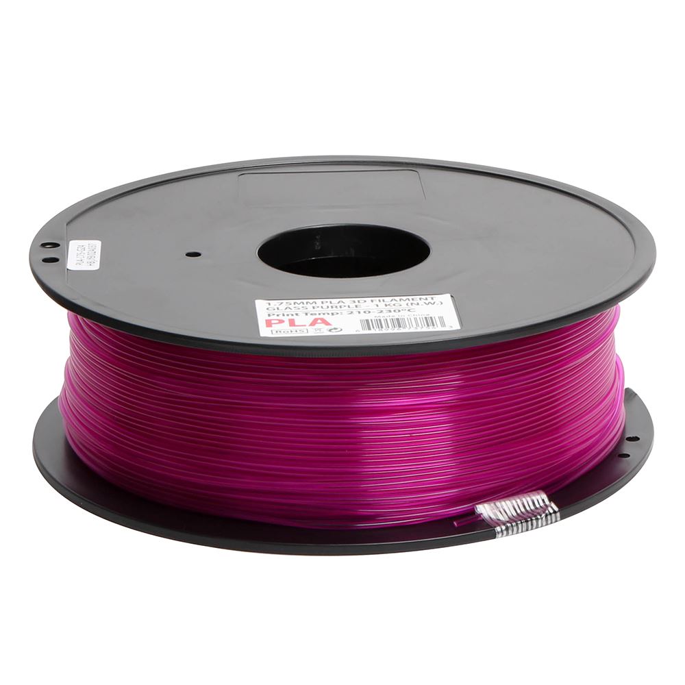 Inland 1.75mm PLA 3D Printer Filament 1.0 kg (2.2 lbs.) Spool - Glass ...