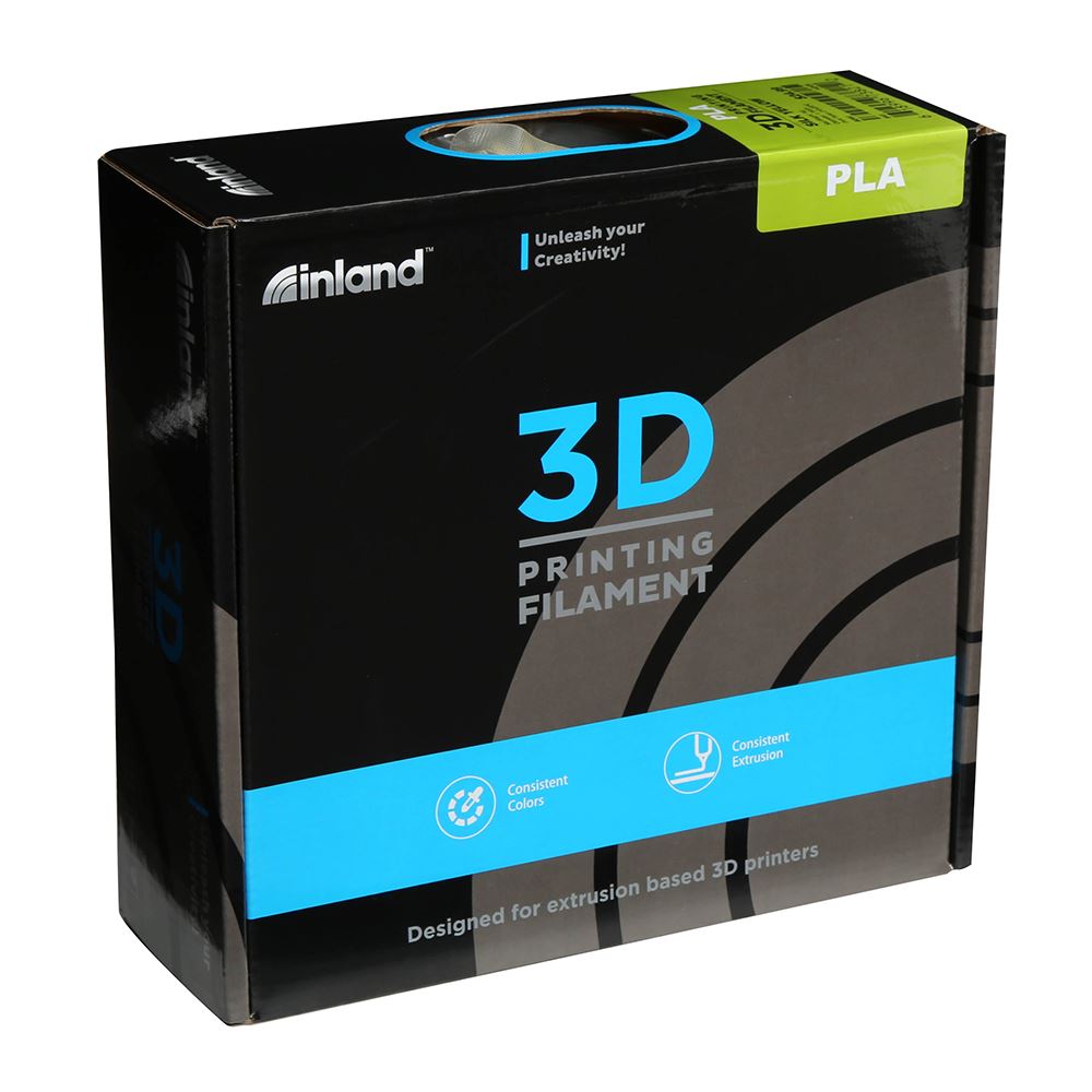 Inland 1.75mm Yellow Silk PLA 3D Printer Filament - 1kg Spool (2.2 lbs ...