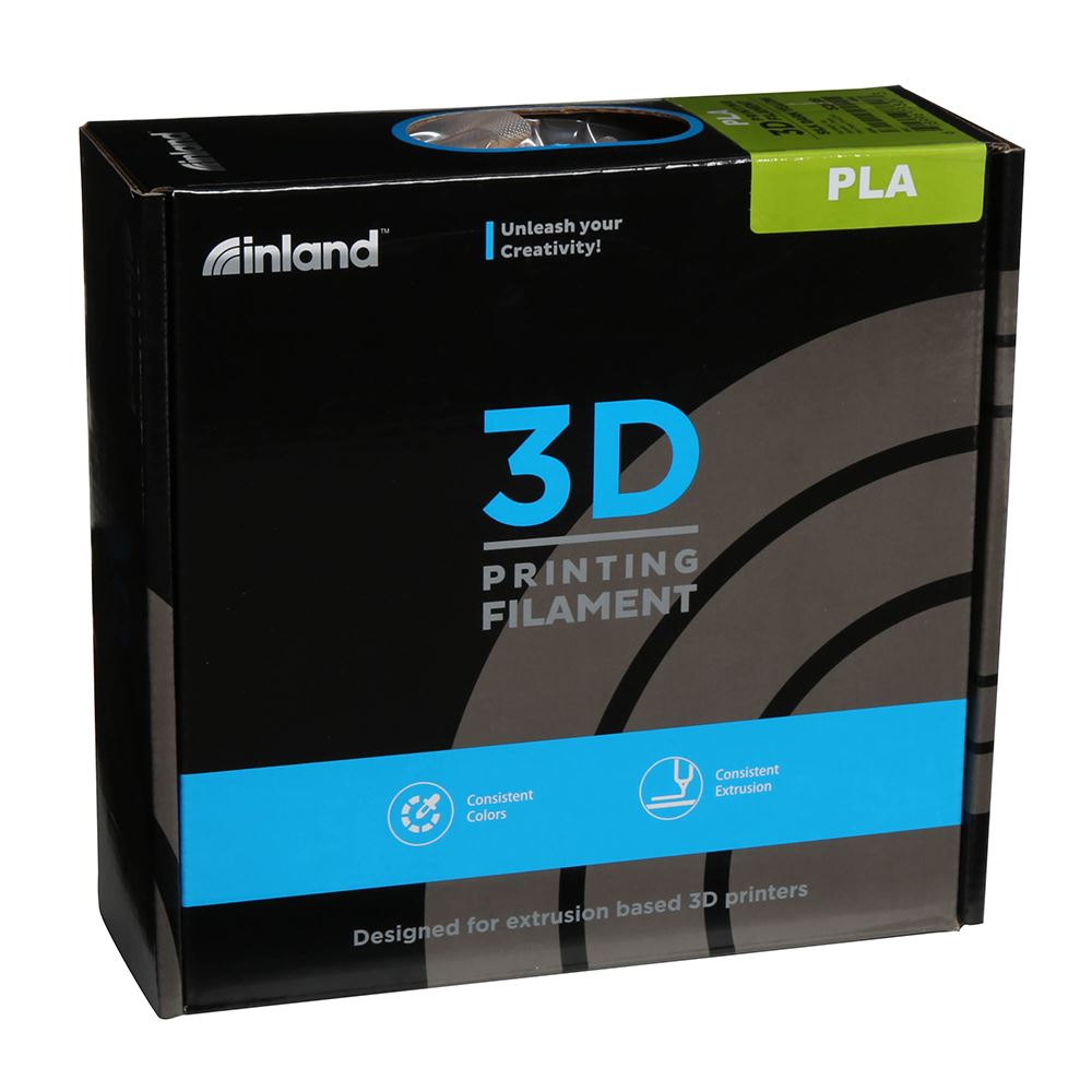 Inland 1.75mm Dark Yellow Silk PLA 3D Printer Filament - 1kg Spool (2.2 ...