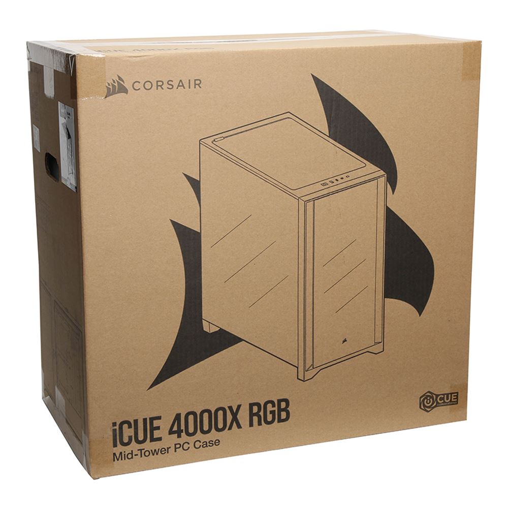 Corsair iCUE 4000X RGB Tempered Glass ATX Mid-Tower Computer Case ...