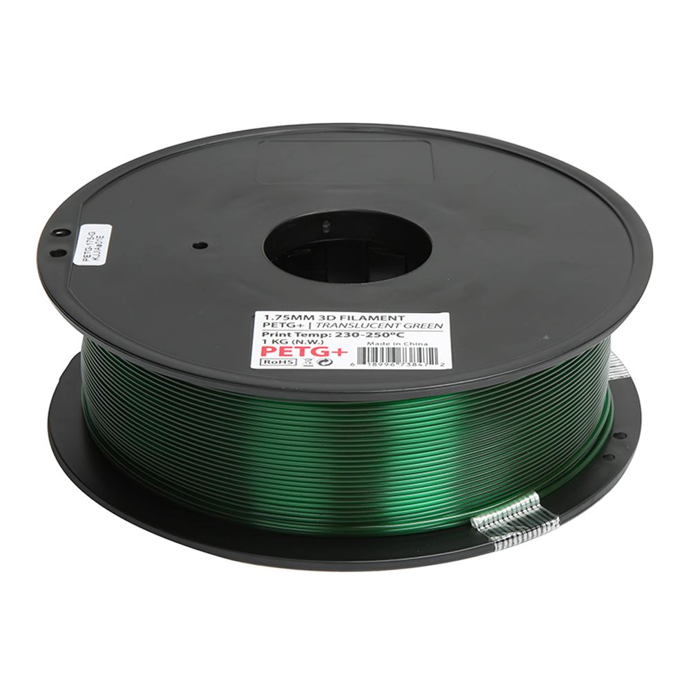 Inland 1.75mm PETG+ 3D Printer Filament - 1kg (2.2 lbs) Spool ...