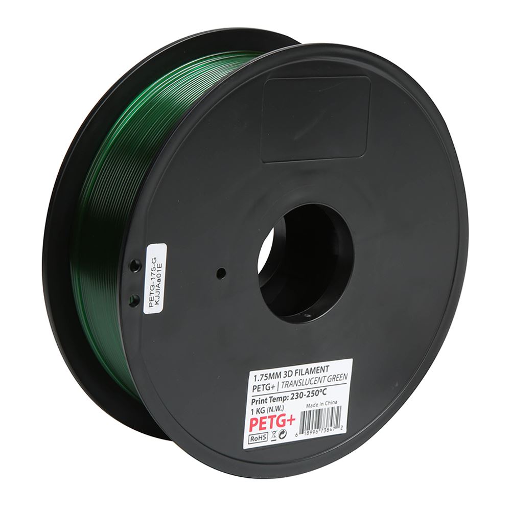 Inland 1.75mm PETG+ 3D Printer Filament - 1kg (2.2 lbs) Spool ...