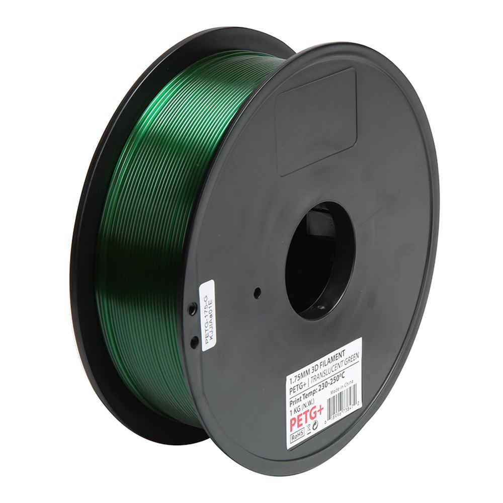 Inland 1.75mm PETG+ 3D Printer Filament - 1kg (2.2 lbs) Spool ...