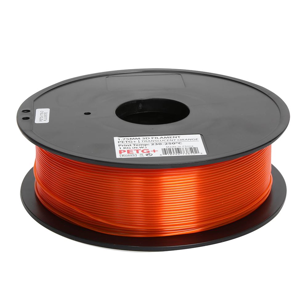 Inland 1.75mm PETG+ 3D Printer Filament - 1kg (2.2 lbs) Spool ...