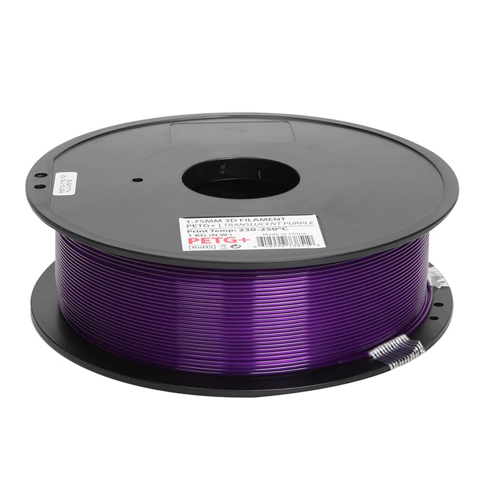 Inland 1.75mm PETG+ 3D Printer Filament - 1kg (2.2 lbs) Spool ...