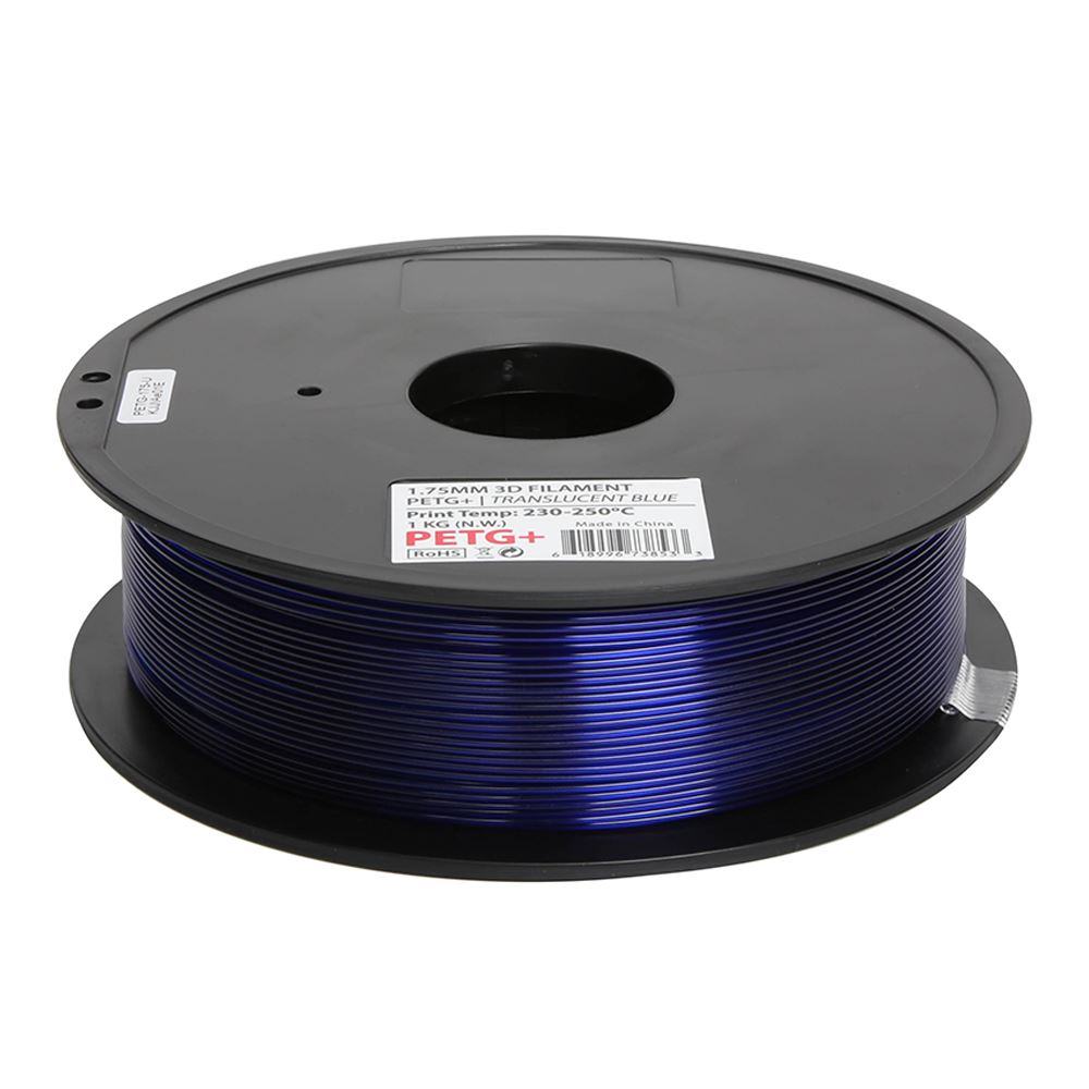 Inland 1.75mm PETG+ 3D Printer Filament - 1kg (2.2 lbs) Spool ...