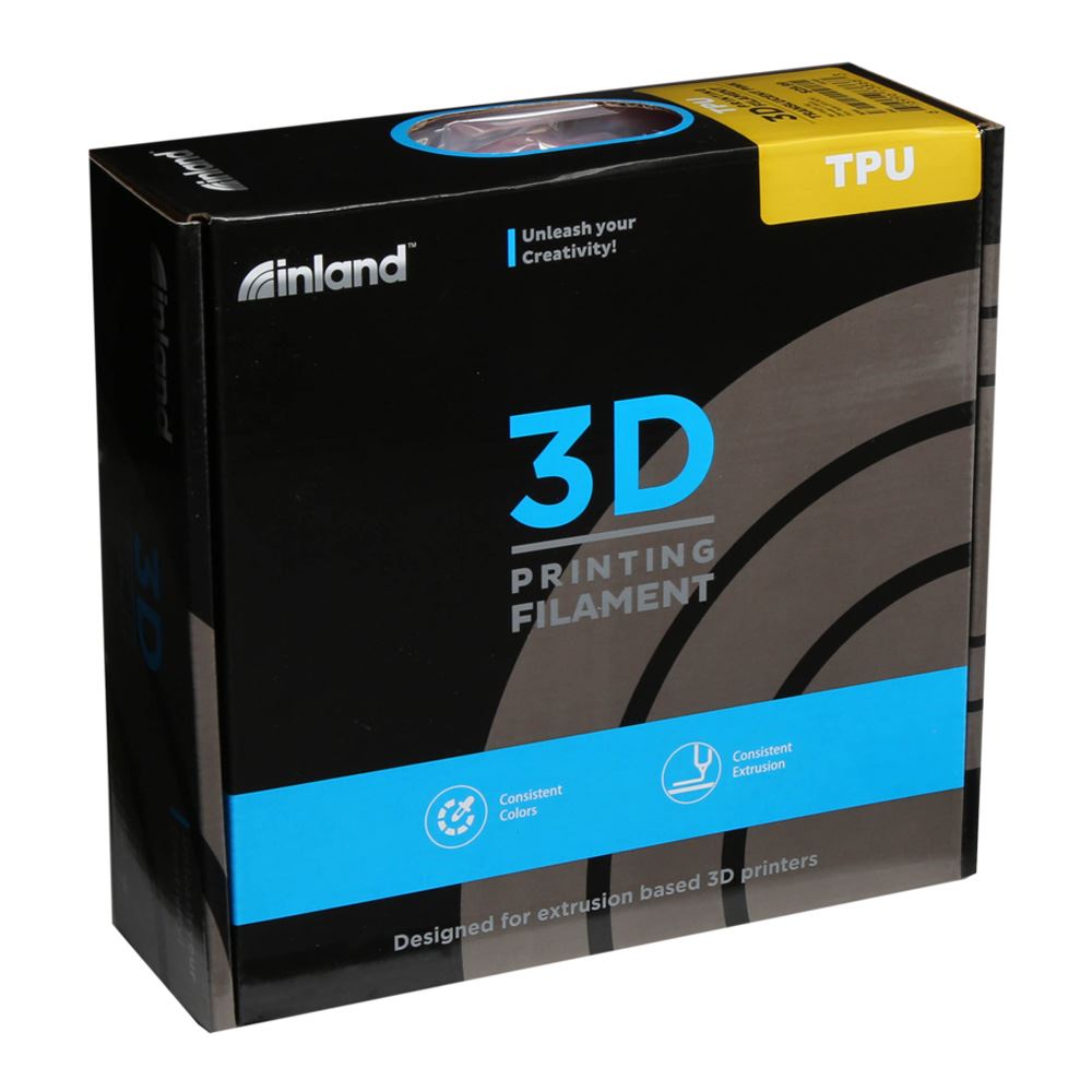 Inland 1.75mm Translucent Pink TPU-95A 3D Printer Filament - 1kg Spool ...
