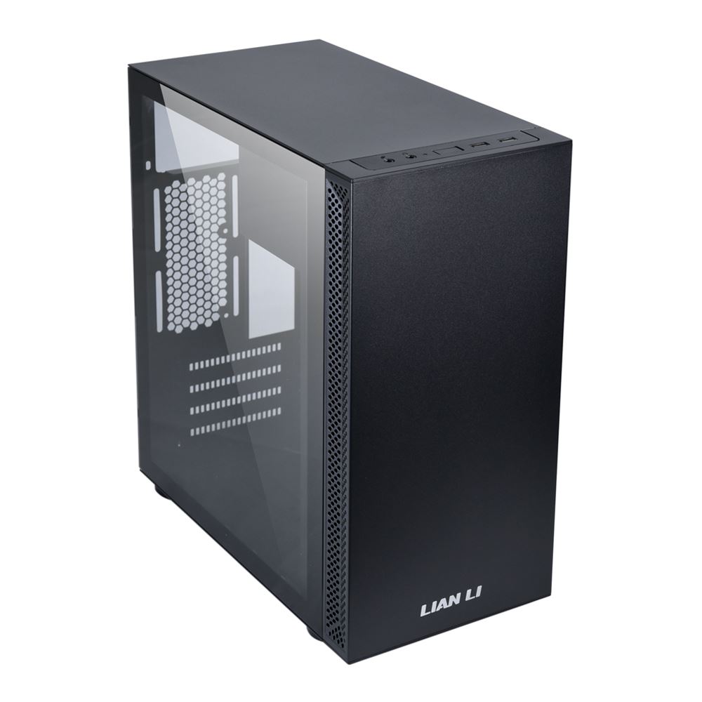 Micro Center - Lancool 170M Tempered Glass microATX Mid-Tower Computer ...