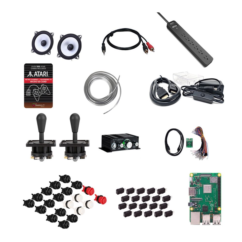 Atari Bartop Arcade Cabinet - Full Kit, includes Raspberry Pi 3B+, 32gb ...