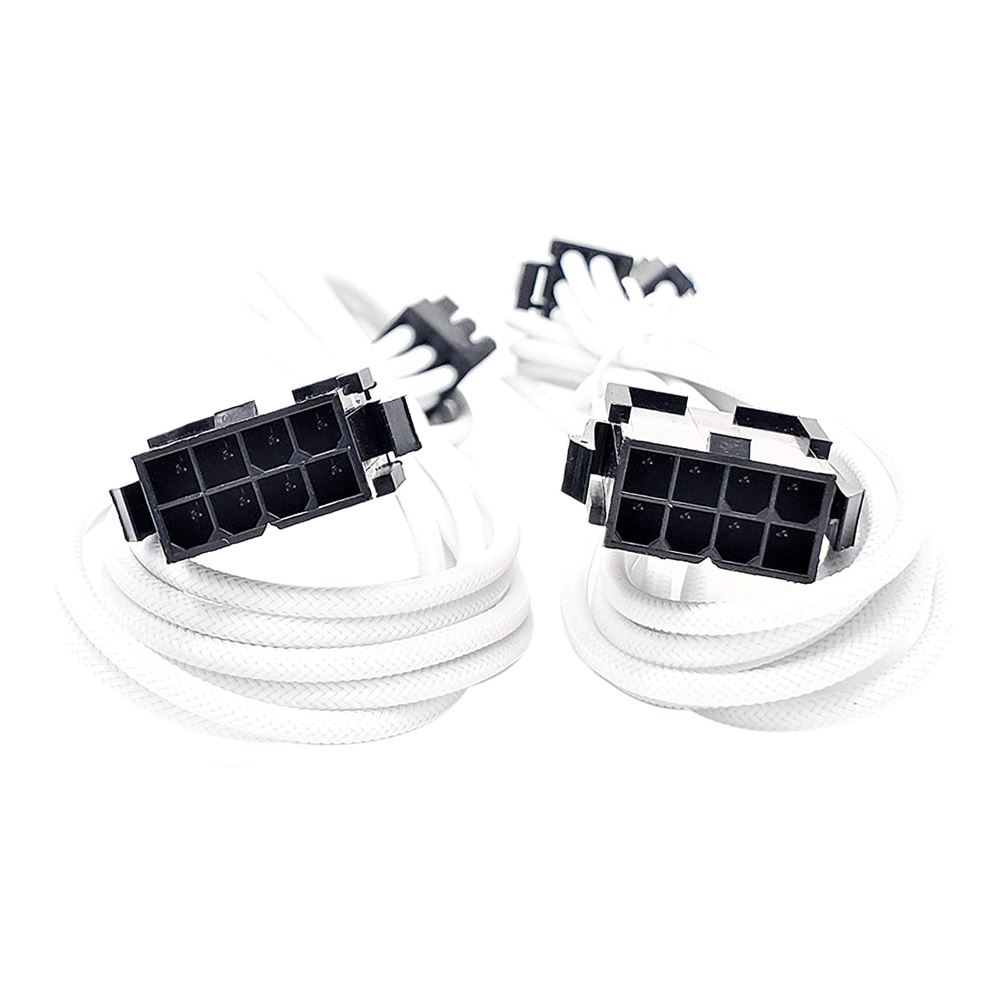 Micro Connectors 2-Pack Premium Sleeved 8 (6+2) Pin PCI-e GPU Power ...
