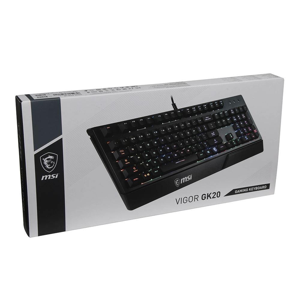 MSI Gaming Backlit RGB Dedicated Hotkeys Anti-Ghosting Water Resistant ...