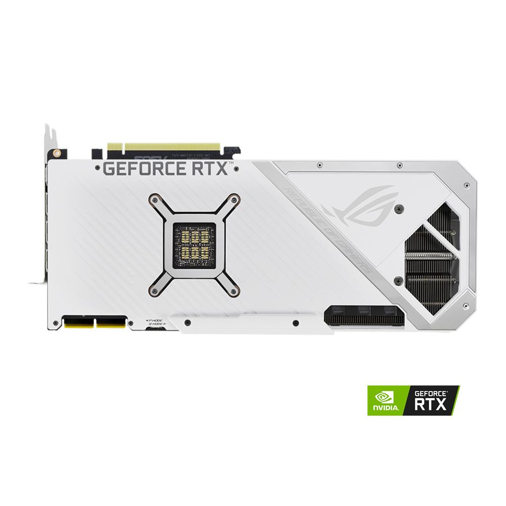 ASUS NVIDIA GeForce RTX 3090 ROG Strix White Overclocked Triple-Fan ...