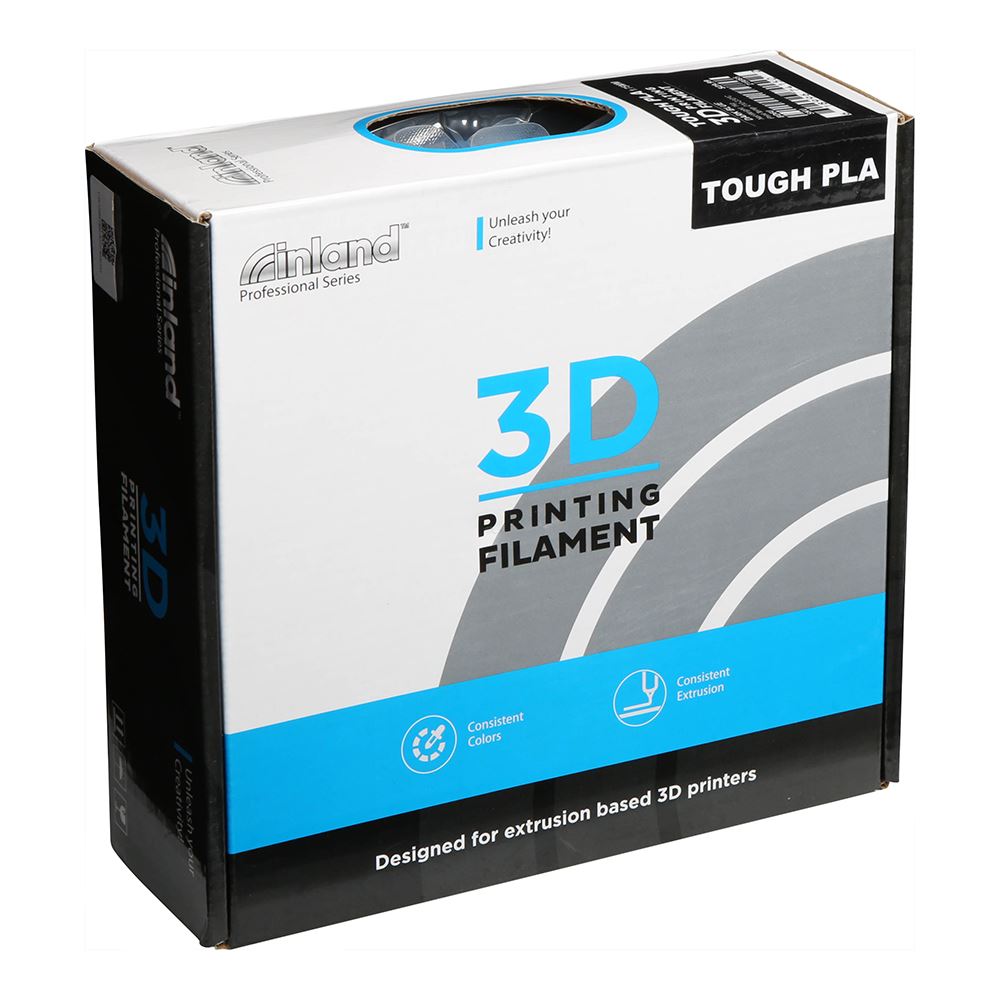 Inland 1.75mm Dark Blue Tough PLA 3D Printer Filament - 1kg Spool (2.2 ...
