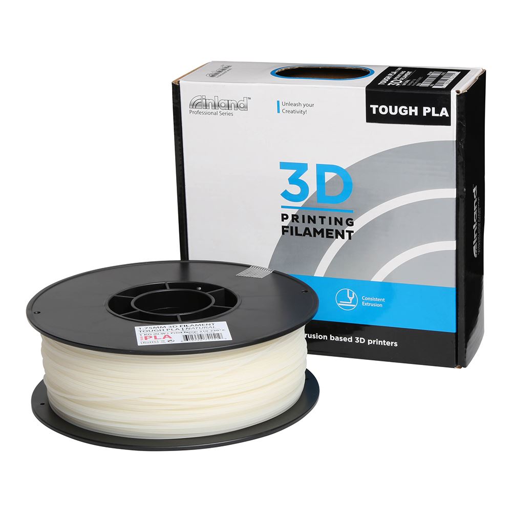 Inland 1.75mm Tough PLA 3D Printer Filament 1.0 kg (2.2 lbs.) Spool ...