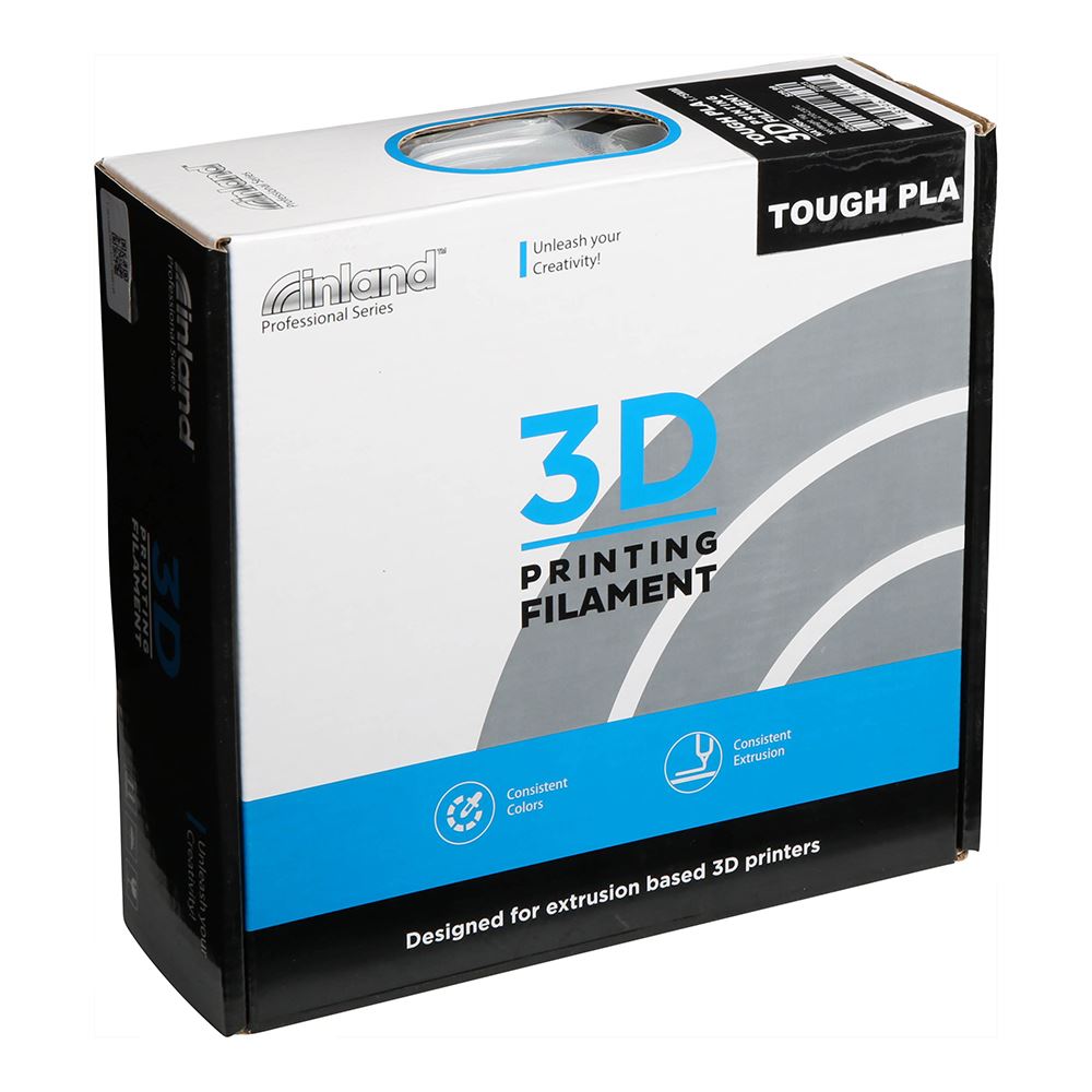 Inland 1.75mm Tough PLA 3D Printer Filament 1.0 kg (2.2 lbs.) Spool ...