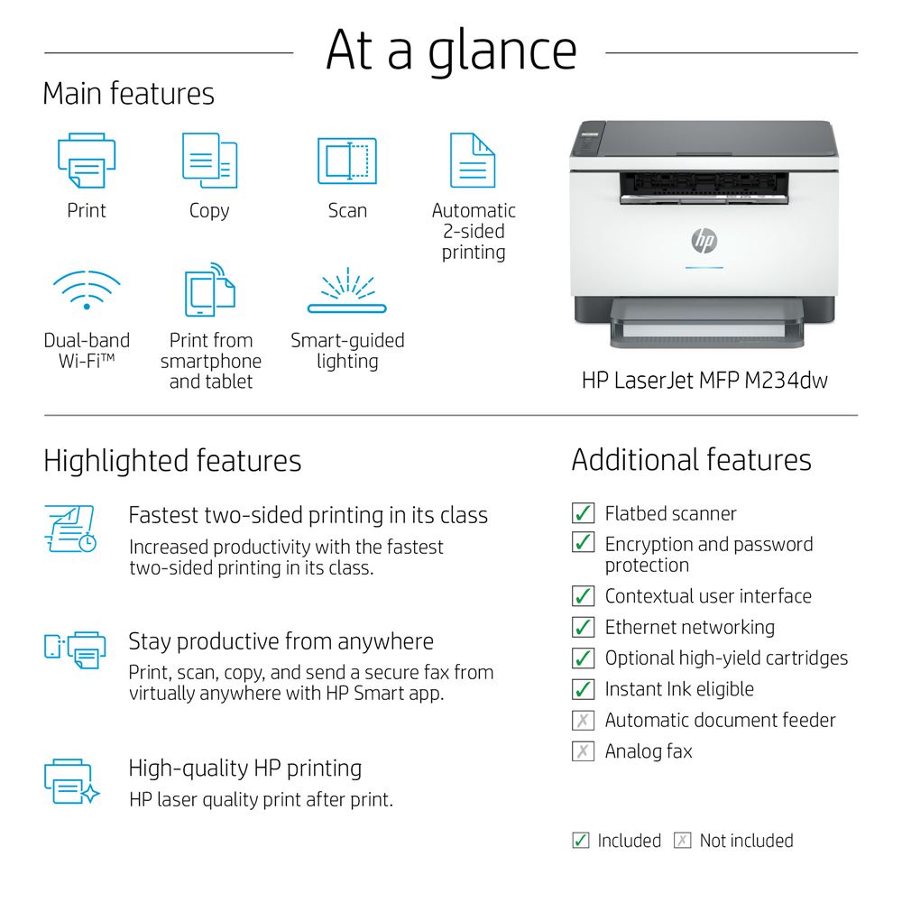 HP LaserJet MFP M234dw Printer - Micro Center