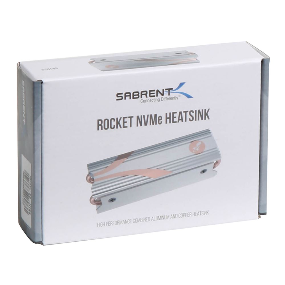Sabrent M.2 2280 SSD Rocket Heatsink - Silver - Micro Center