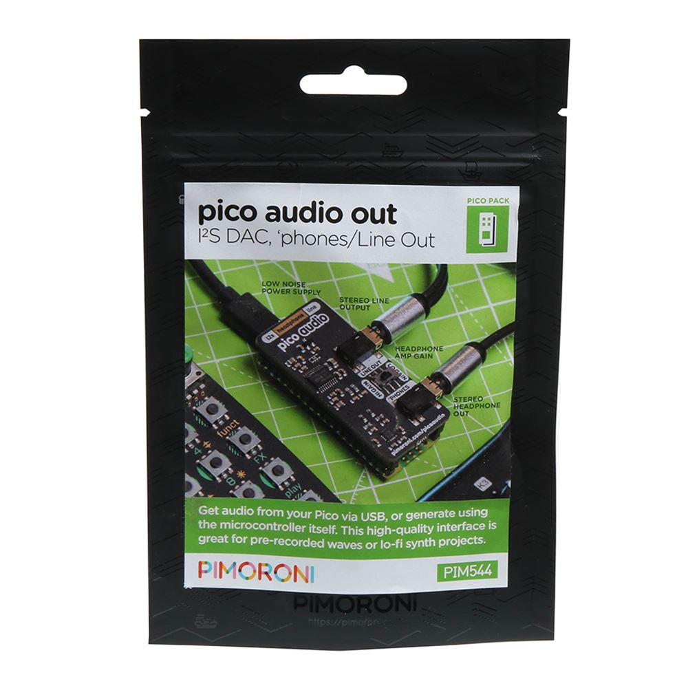 Pimoroni Pico Audio Pack (Line-Out and Headphone Amp) - Micro Center