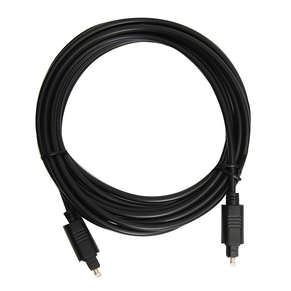 Inland Toslink Male to Male Digital Optical Cable 10ft - Black - Micro ...