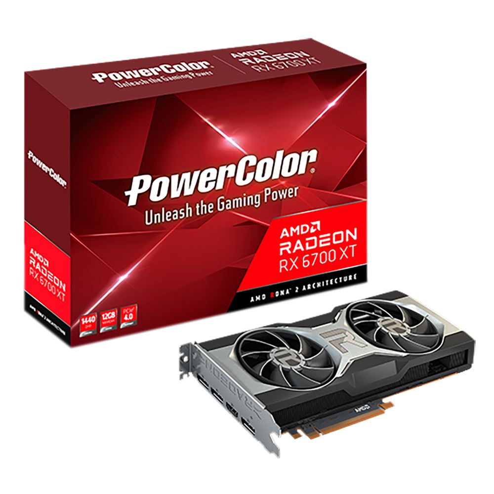 PowerColor AMD Radeon RX 6700 XT Dual-Fan 12GB GDDR6 PCIe 4.0 Graphics ...