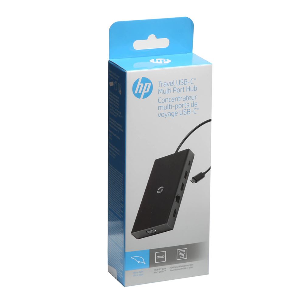 Micro Center - HP Travel USB-C Multi Port Hub 1C1Y5AA#ABA