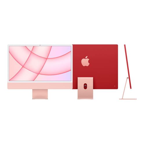 Apple iMac MGPN3LL/A 24" All-in-One Desktop Computer - Pink (Mid 2021 ...