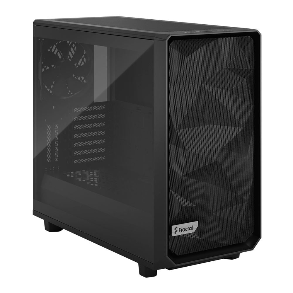 Fractal Design Meshify 2 Black ATX Flexible Light Tinted Tempered Glass ...