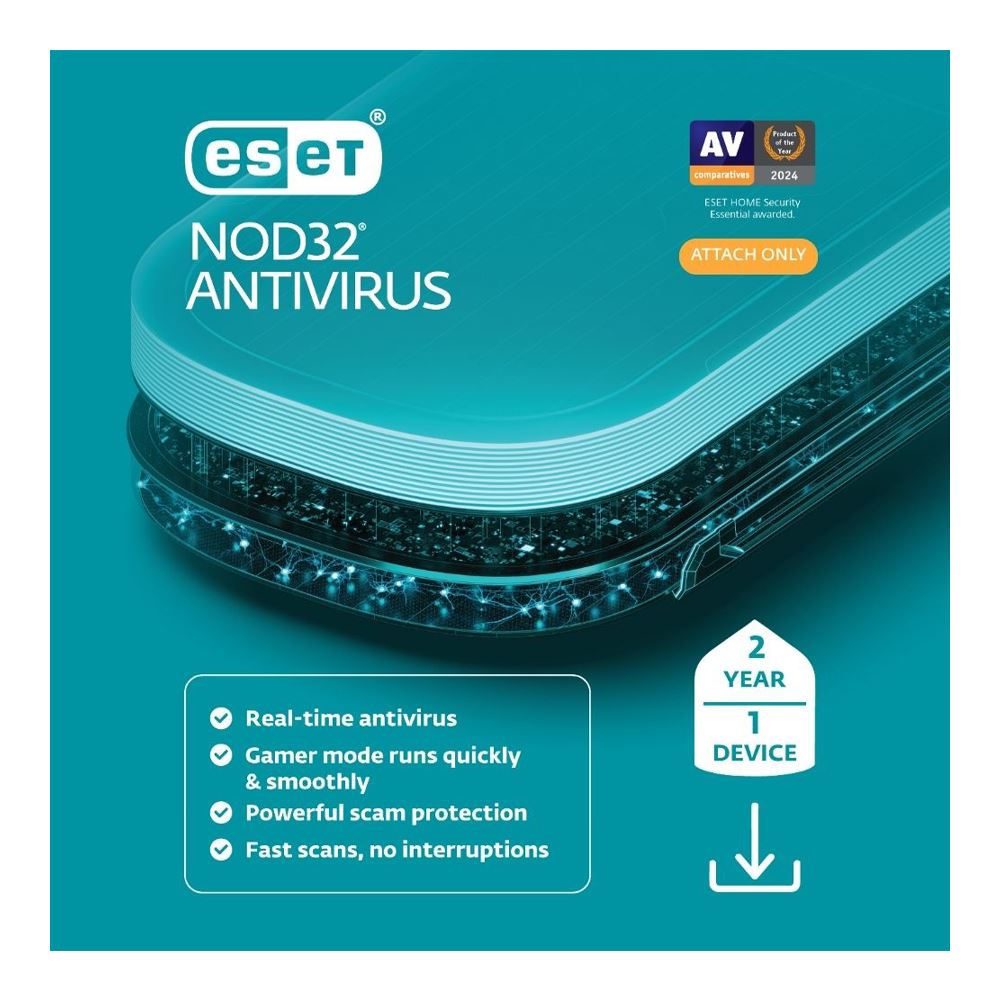 ESET NOD32 Antivirus - 1 Device, 2 Years (OEM) - Micro Center