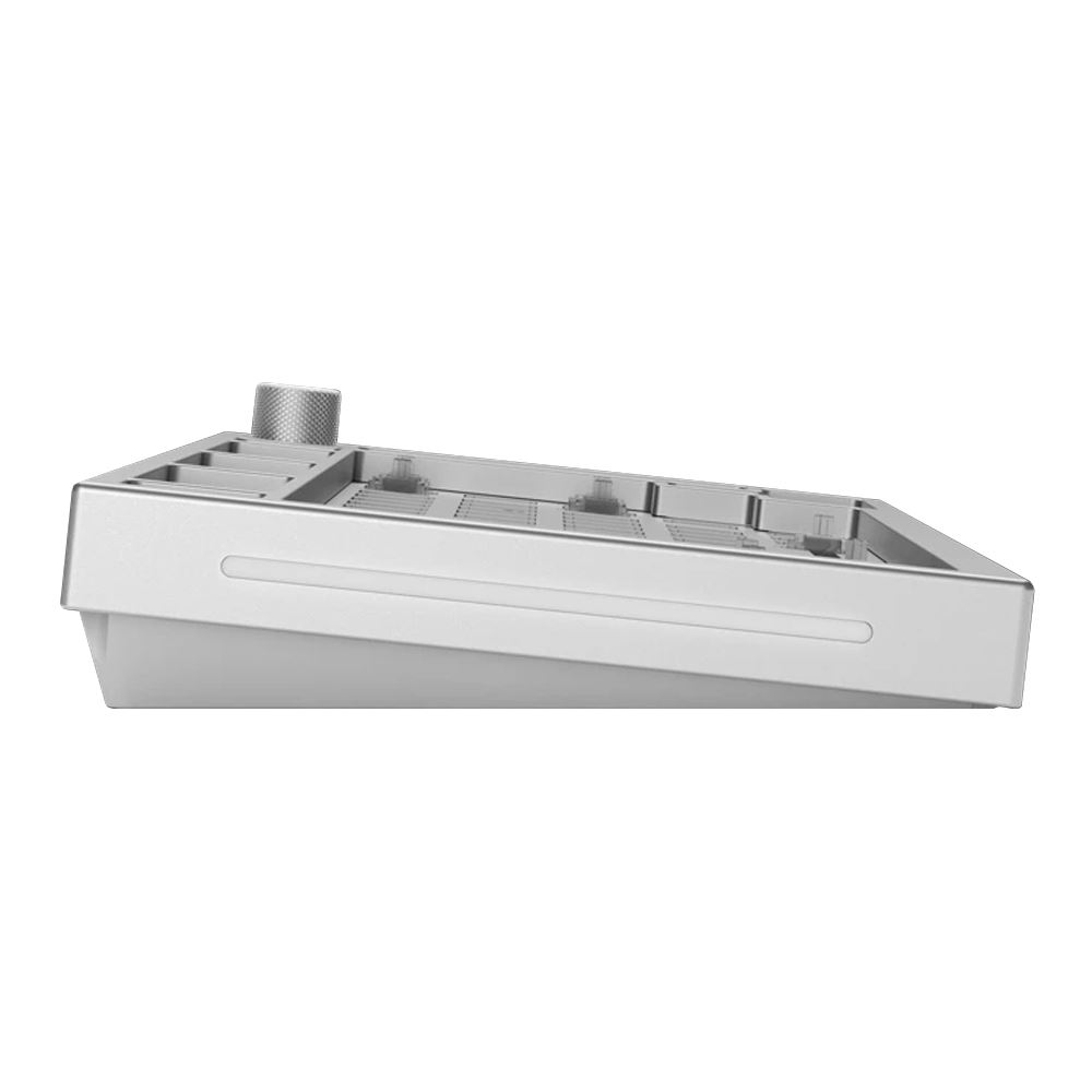 Micro Center - Glorious GMMK PRO 75% Barebone ANSI USA - White Ice ...