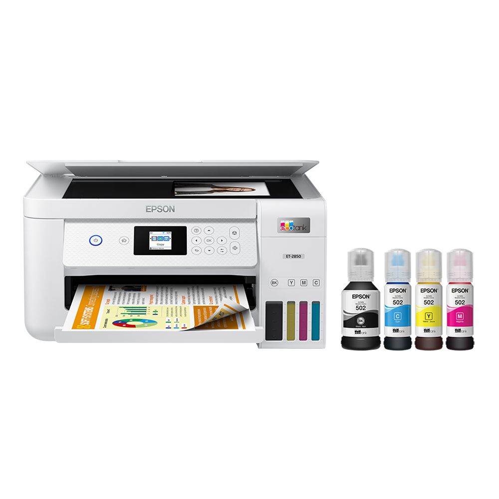 Epson EcoTank ET-2850 Wireless Color All-in-One Cartridge-Free ...