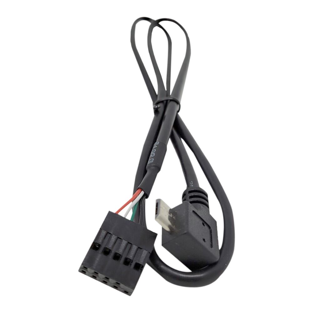 Micro Connectors Left Angle Micro-USB to 9-pin USB Cable 2 ft - Black ...