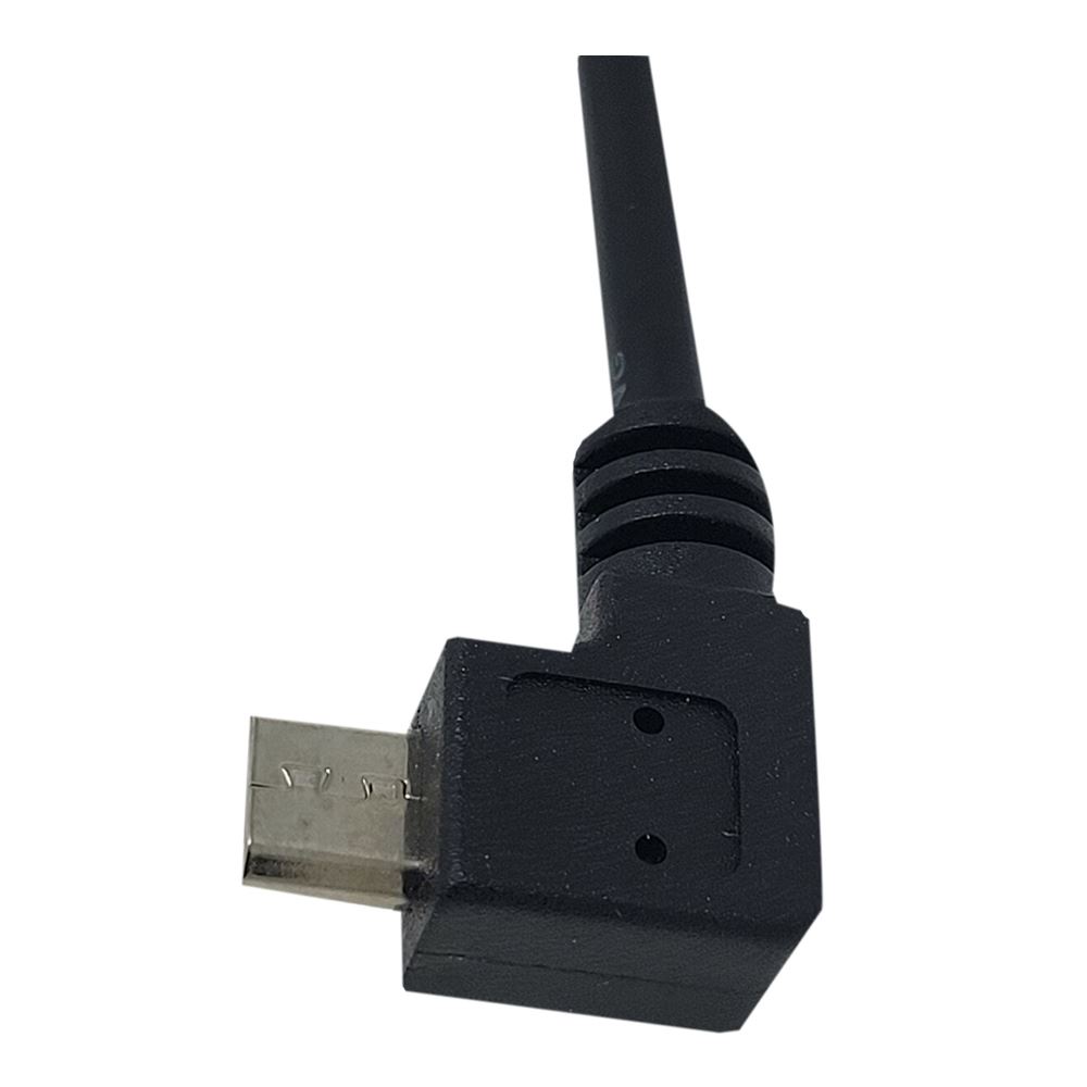Micro Connectors Left Angle Micro-USB to 9-pin USB Cable 2 ft - Black ...