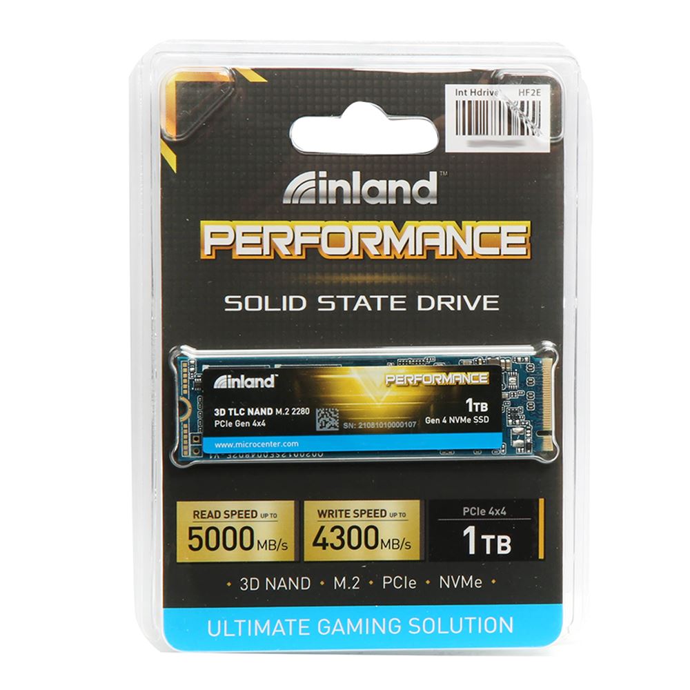 Inland Performance 1TB 3D TLC NAND PCIe Gen 4 x4 NVMe M.2 Internal SSD ...
